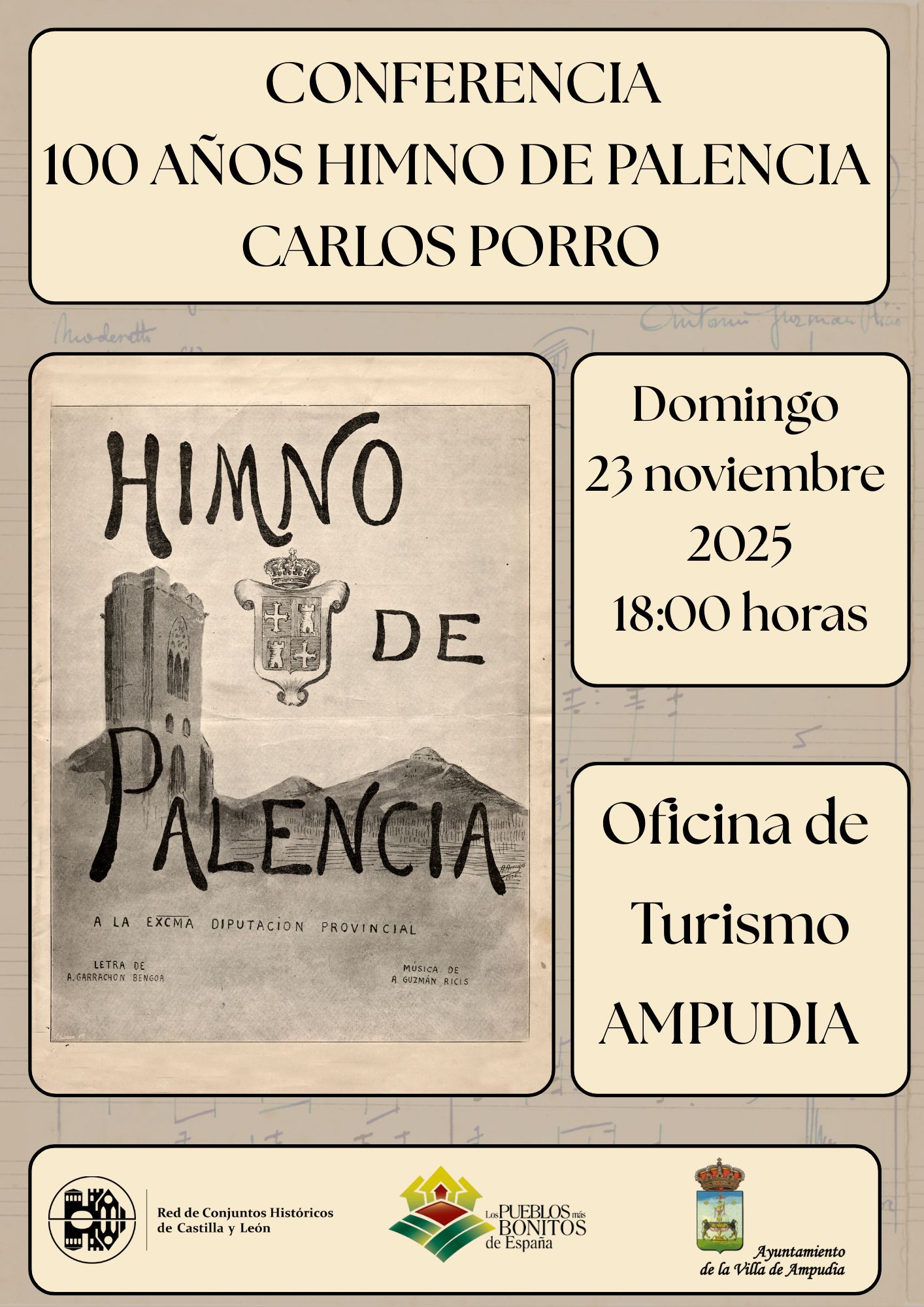 Conferencia 100 años del Himno de Palencia. Carlos Porro - Ayuntamiento ...